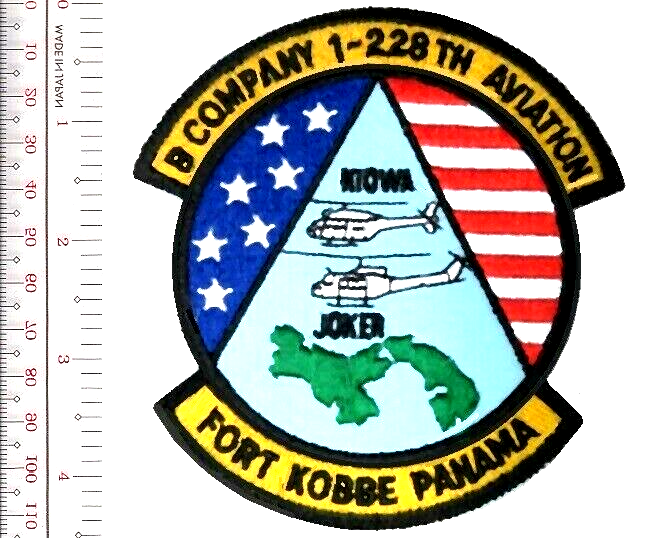 US Army Canal Zone 228th Aviation Regiment 1st Battalion B Co Kiowa vel ...