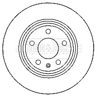 CAPSautomotive Brake Disc Rotor for Audi 8K0615601 8K0615601B | eBay ...