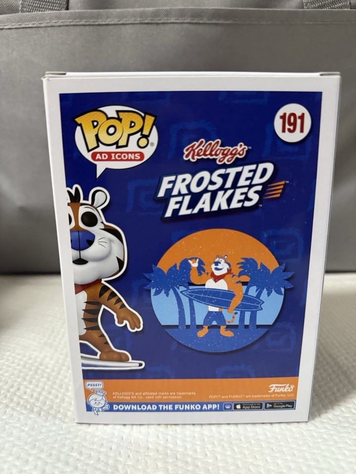 Funko Pop! Kellogg's Tony the Tiger Surfing #191 Flocked 2,000 pcs SDCC ...