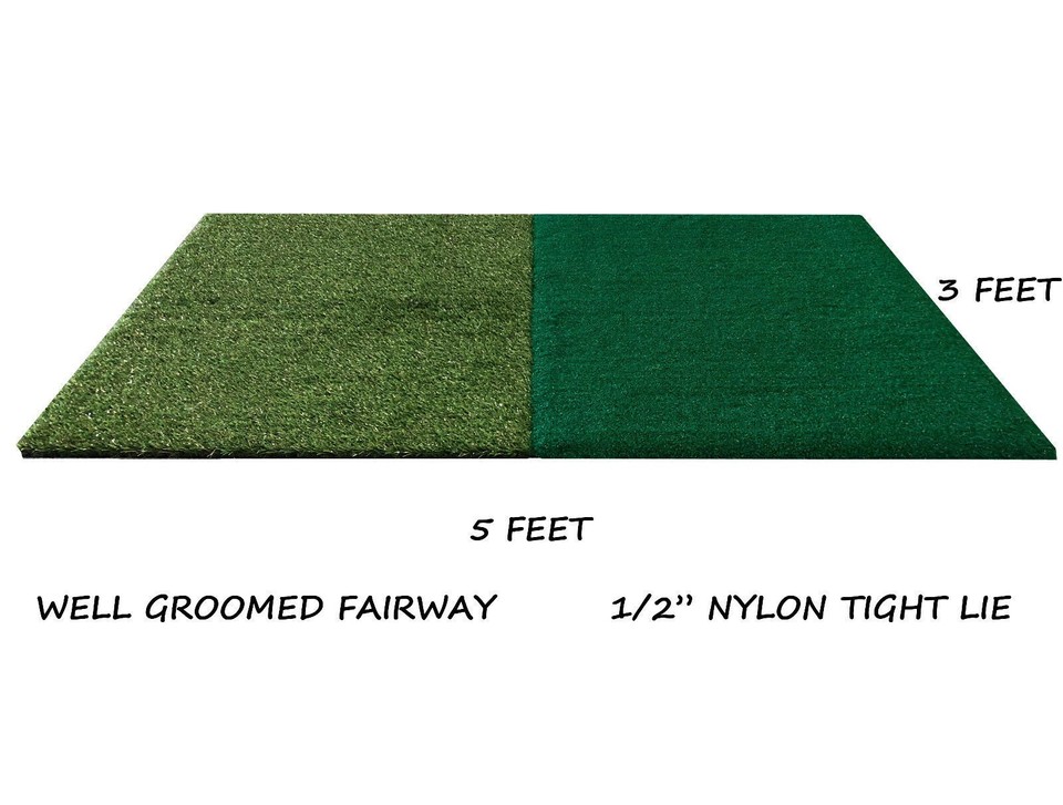36" x 60" Dual Synthetic Turf Golf Mat Chipping Fairway Driving Range ...