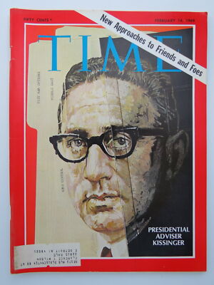 TIME MAGAZINE FEBRUARY 14, 1969 (PRESIDENTIAL ADVISOR KISSINGER) 1900 ...