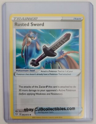 Pokémon RUSTED SWORD Trainer 062/072 Shining Fates - Near Mint 🍒 | eBay