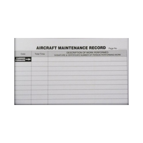 Aircraft Maintenance Record - Airframe Logbook | eBay