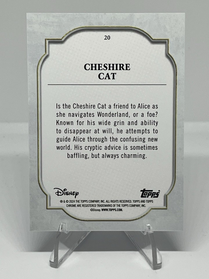 2024 Topps Chrome Sapphire Cheshire Cat Alice in Wonderland | eBay