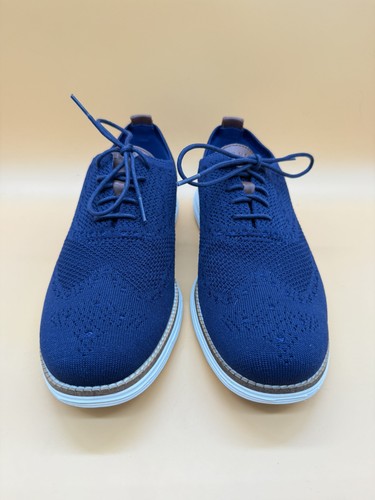 Cole Haan Men's Original Grand Dress Shoes - Blue/Ivory - Size US 9M ...