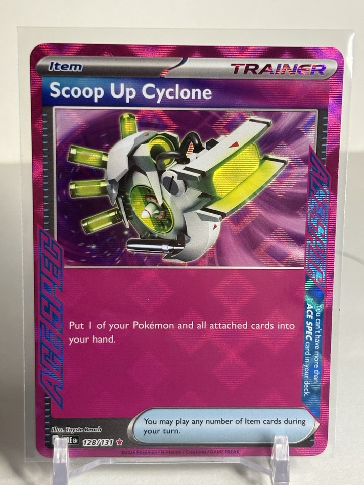 Scoop Up Cyclone 128/131 - Ace Spec Holo Rare - Prismatic Evolutions ...