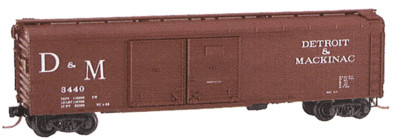 Micro Trains N 50' Wagon Top Double-Door Boxcar Detroit & Mackinac DM ...