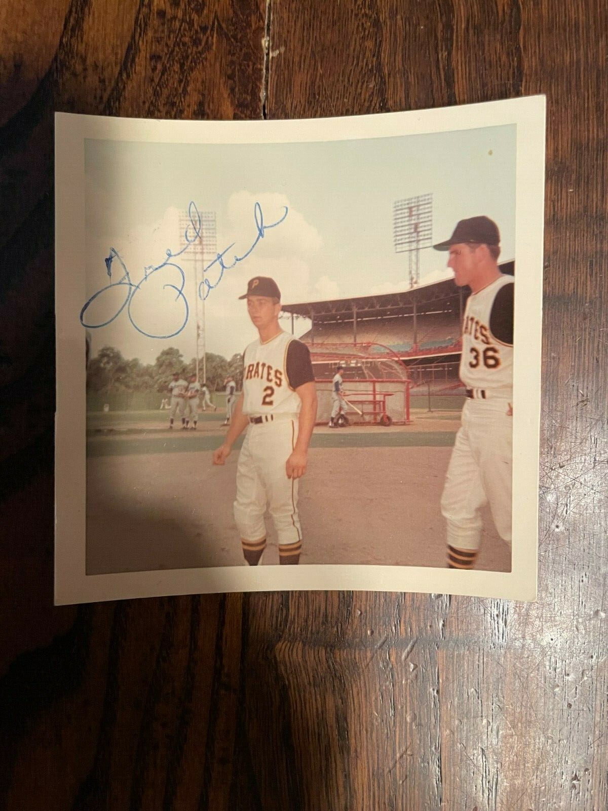 1960'S FRED PATEK PIRATES 2X SIGNED 3.5X3.5 CANDID PHOTO Z FORBES ...
