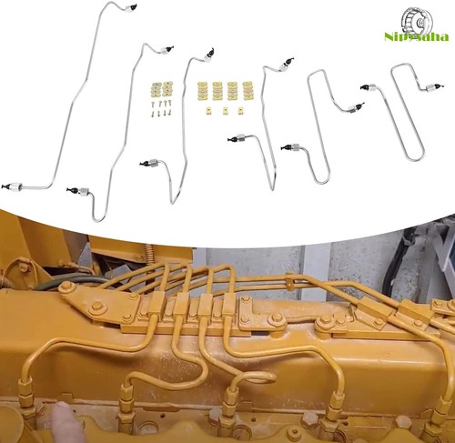 For CAT Fuel Injection Line Kit with Clamps for Caterpillar 3406 3406B ...