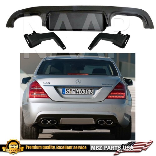 S63 Diffuser Rear Bumper AMG S550 AMG S65 Spoiler 2010 2011 2012 2013 S ...