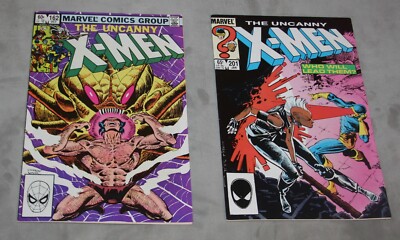 Marvel Uncanny X-Men #162 & #201 Marvel Comics 1986 High Grade ...