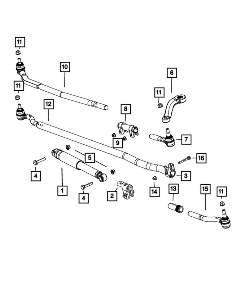 New Genuine Mopar Drag Link Inner Socket Right Hand Drive OE 52126058AD ...