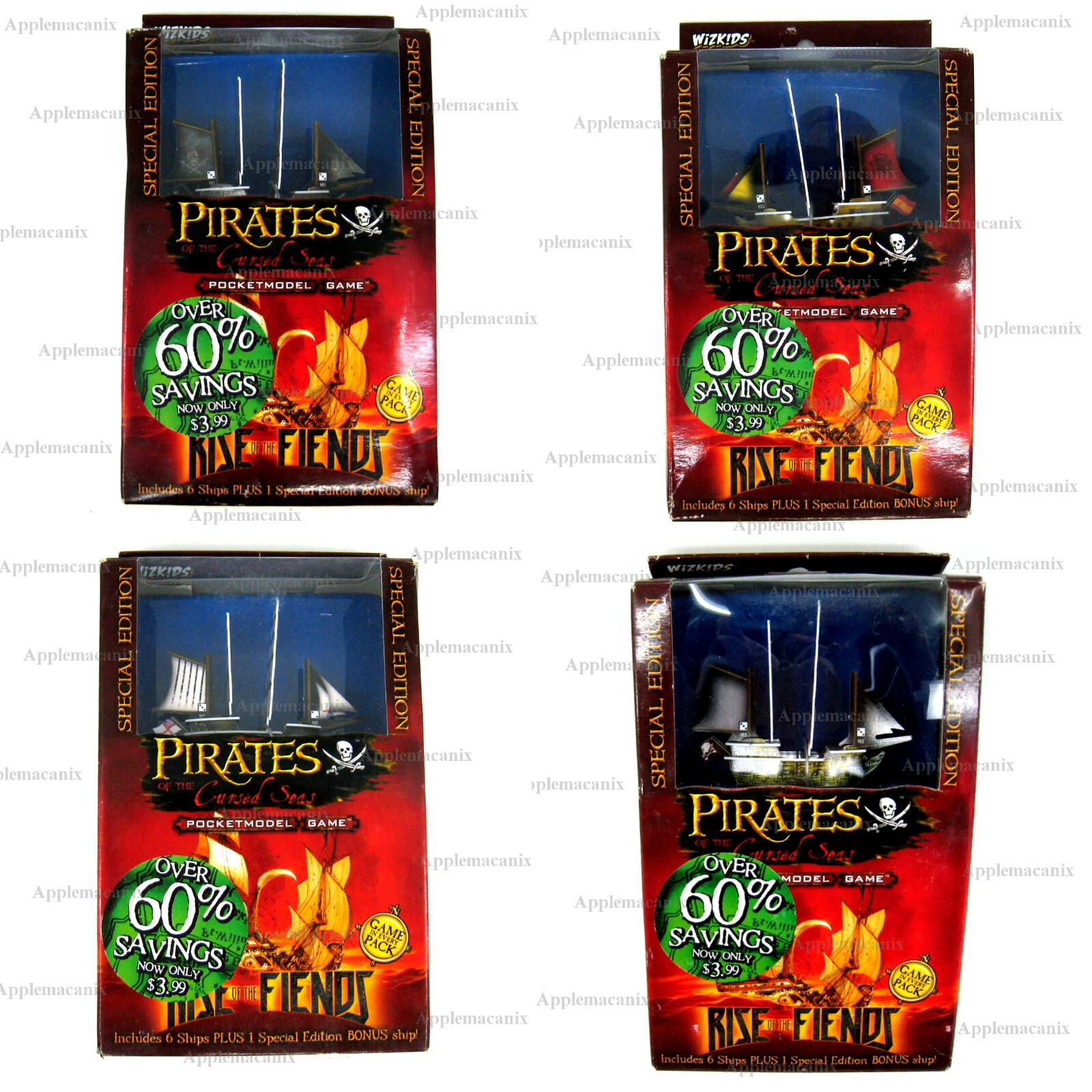 12 Booster Packs Pirates CSG Rise of the Fiends Wizkids Special Edition ...