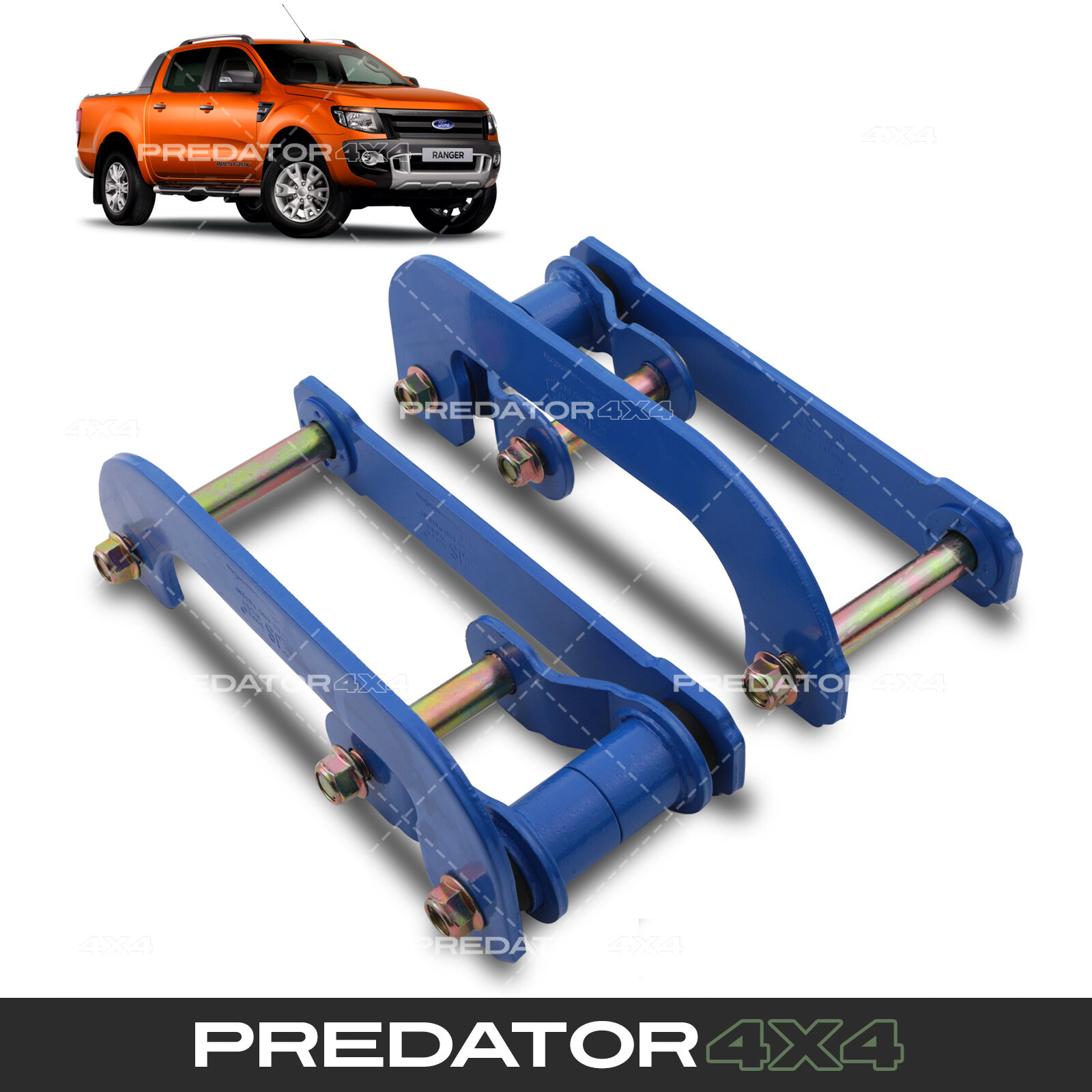 2" REAR LIFT EXTENDED SHACKLES BUSHES FOR FORD RANGER T6 T7 12-18 | eBay UK