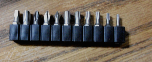 S11 CRAFTSMAN UNBRANDED SCREWDRIVER 11 TIP SET PHILIPS, PZ PHILIPS ...