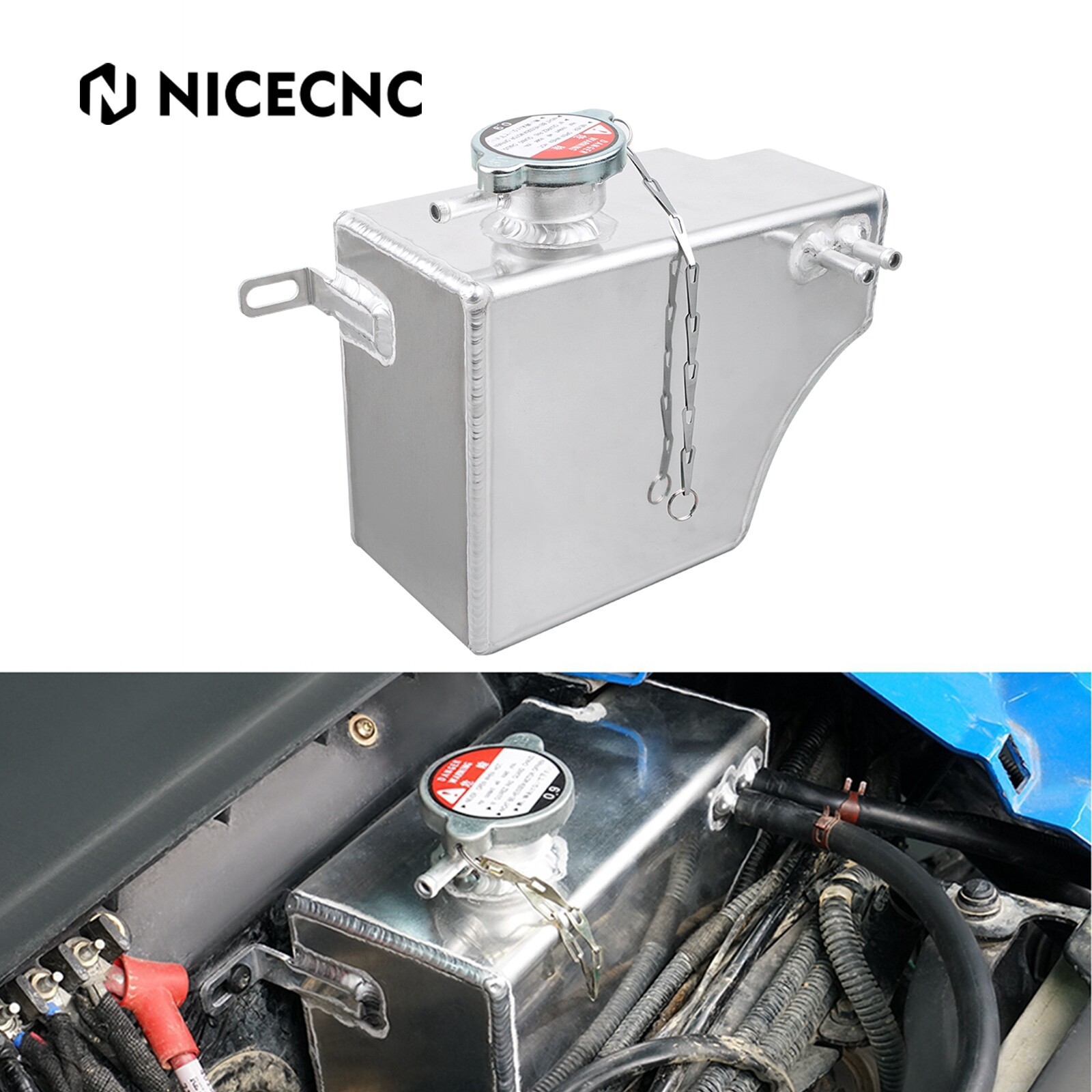 For Polaris RZR XP TURBO Coolant Dual Surge Tank Reservoir Bottle 2016 ...