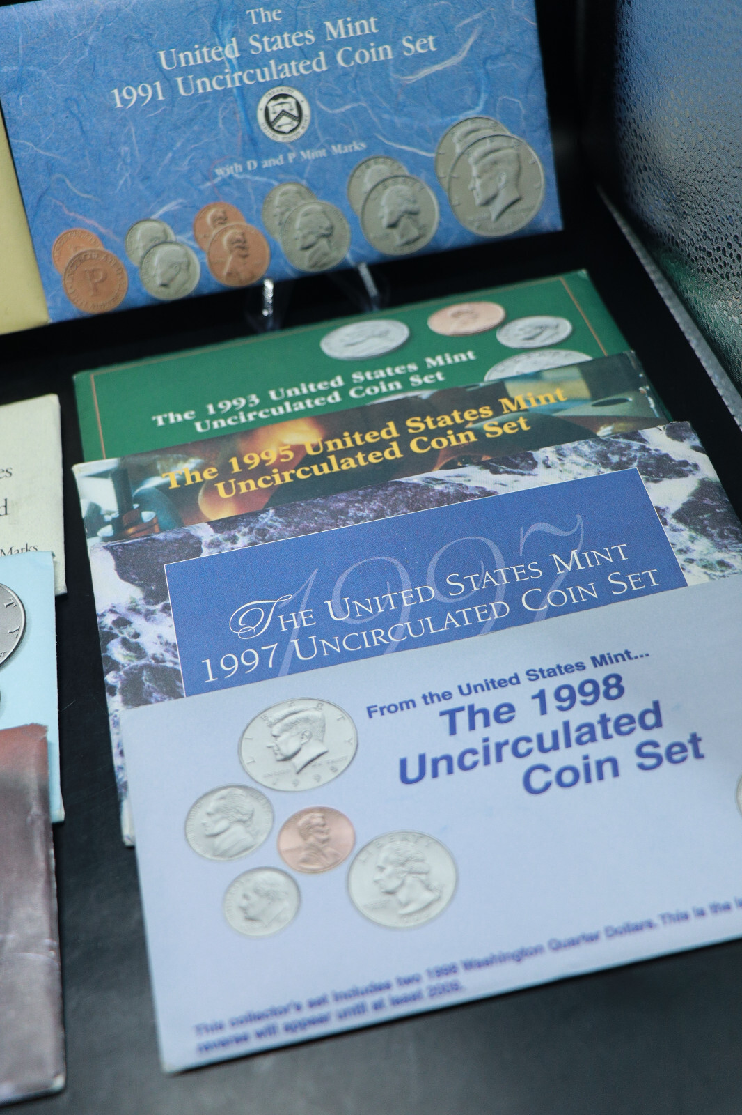 1990-1998 U.S. Mint UNC Coin Set, 9 Sets - OGP - Free Shipping! | eBay