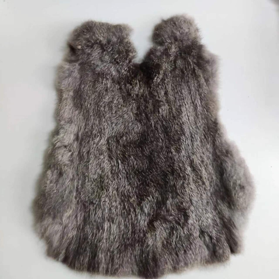 Real Rabbit Fur Blanket Rugr Pelt Throw Fur Blanket Carpet Cosy ...
