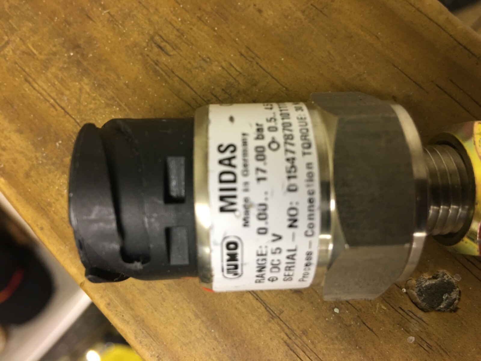 Midas Jumo Atlas Pressure Sensor 1089962534 1089-9625-34 made in ...