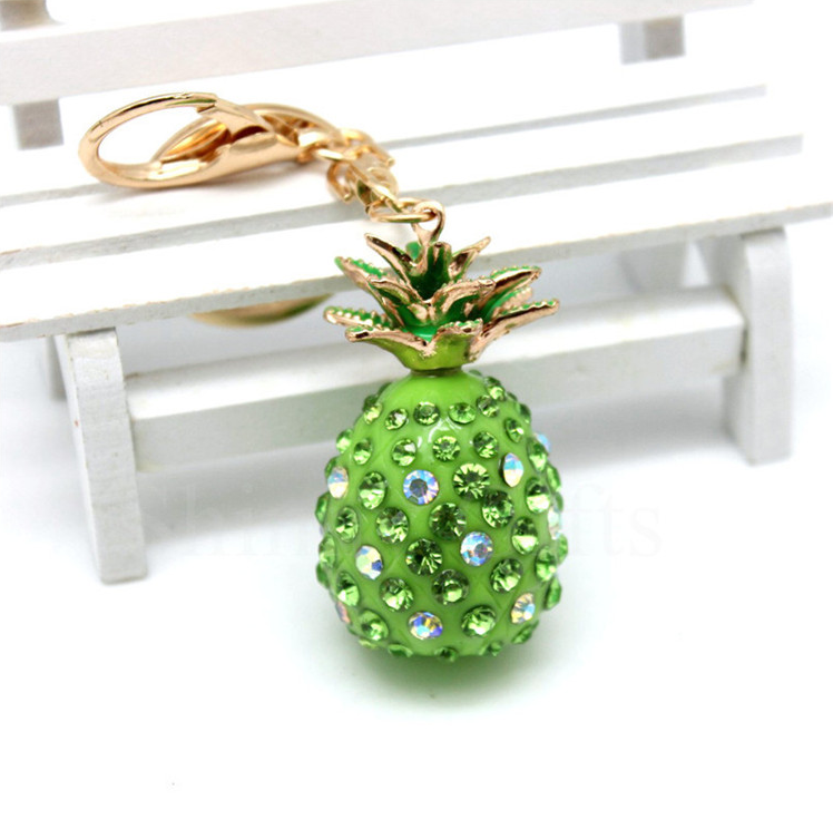 Pineapple Rhinestone Keychain Keyring Multicolor (You Choose!) NEW! | eBay