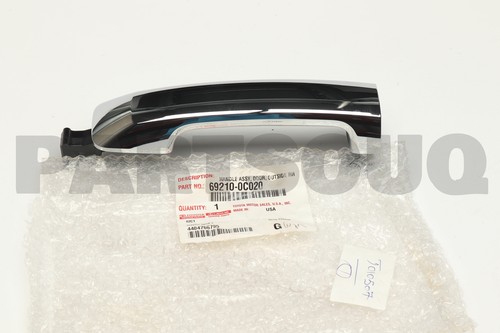 692100C020 Genuine Toyota HANDLE ASSY, FRONT DOOR OUTSIDE, RH/LH 69210 ...