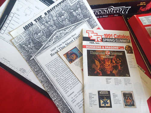 Dungeons & Dragons Board Game TSR (1991) with Poster-MISSING ONE TEN ...