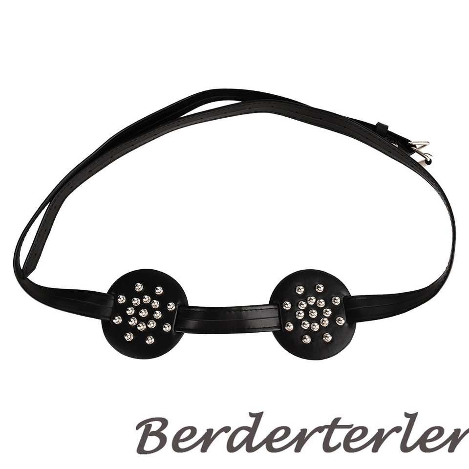 Spiked Breast Binder Chest Straps Leather Restraint Couple Bra Harness ...