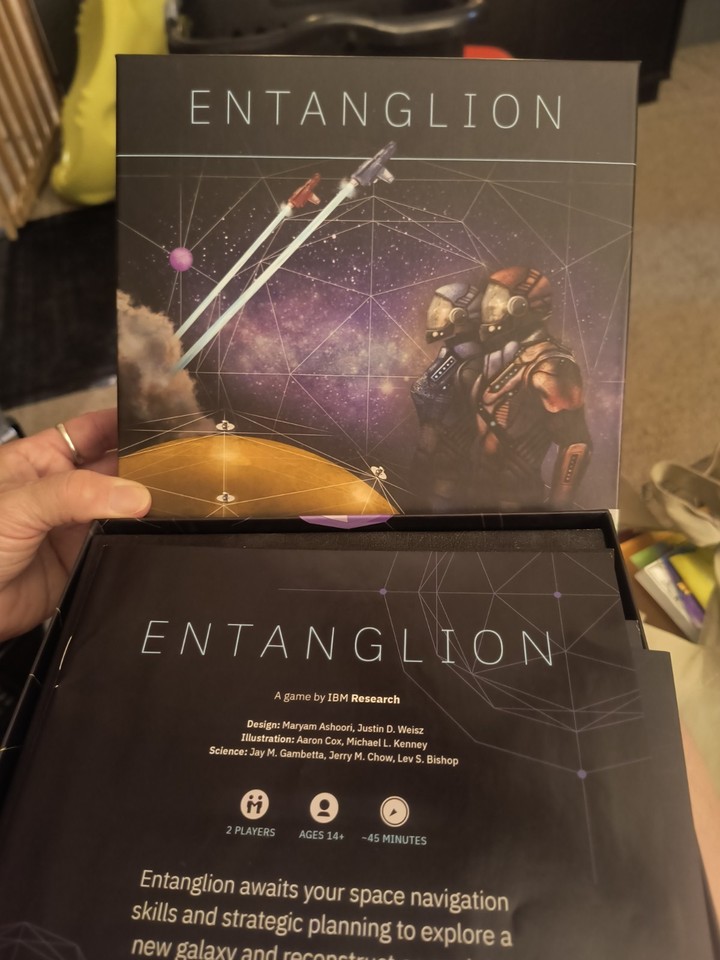 Slightly used in box Entanglion IBM research board game quantum ...