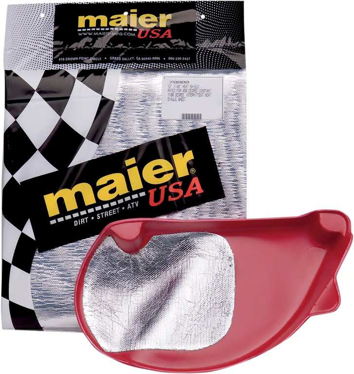 Maier Mfg Heat Shield - 12x12 Motorcycle ATV/UTV Street Bike Dirt Bike ...