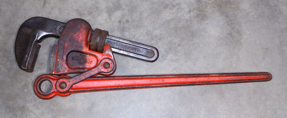 RIDGID Super Eight Compound Leverage Pipe Wrench S8-A 31390 8" | eBay