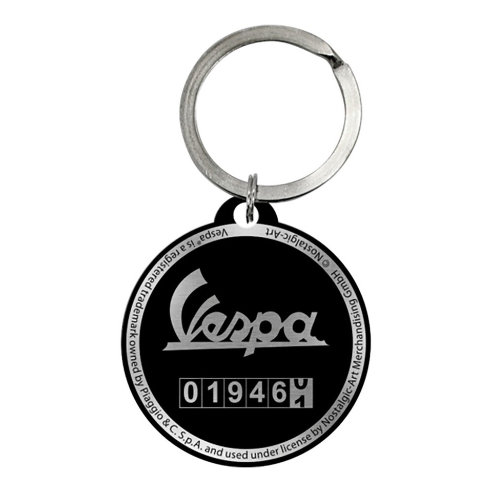 Nostalgic Art Metal 7.5cm Round Keyring Hanging Keychain Bag Decor ...