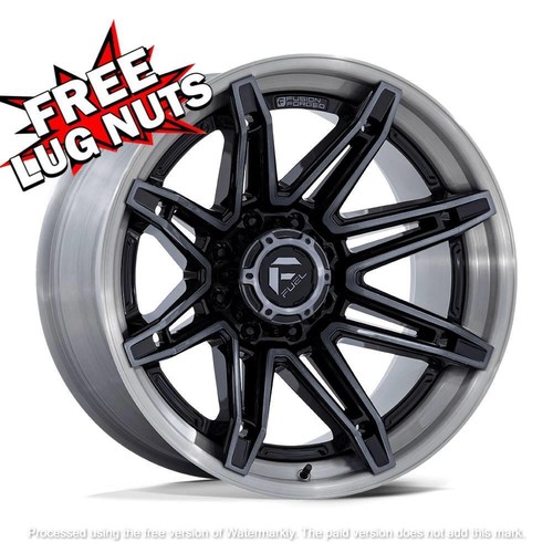 20 inch 20x10 Fuel FC401 BRAWL BLACK BRUSHED TINT wheels rims 6x5.5 ...