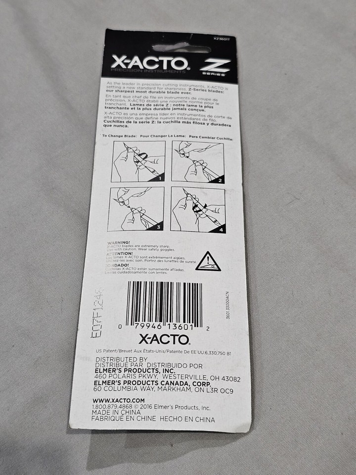 X-ACTO Z Series With Safety Cap #1 Knife Gold/Silver Zirconium Nitride ...