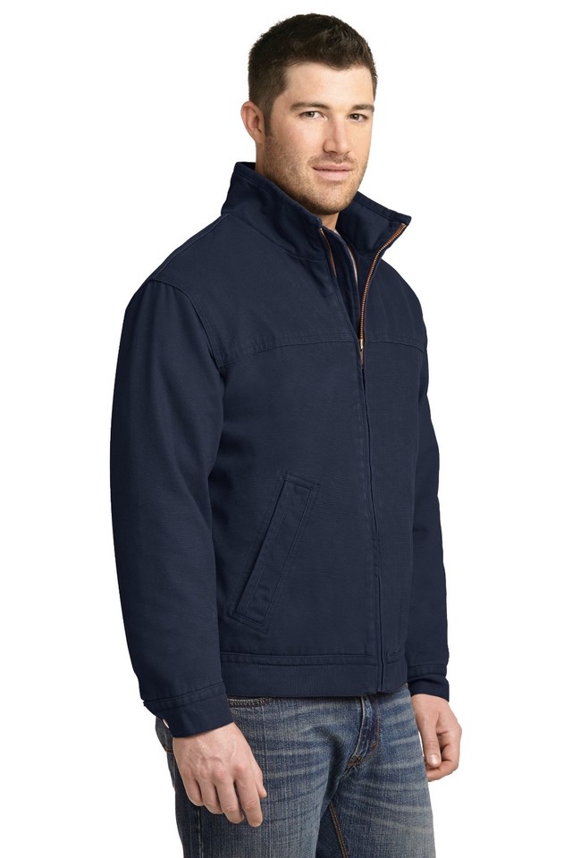 Mens Washed Plus Size Extra-tough Warm Work Jacket Wind Resistant Mid ...