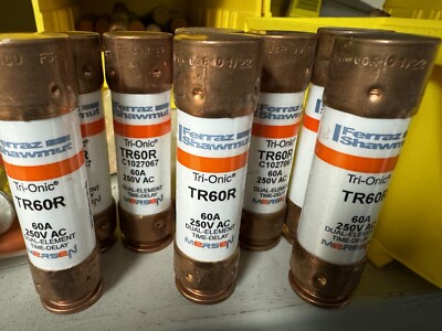 New Lot Shawmut TR60R FRN R 60A Fuses 250V Class RK5 NEW (Lot Of 8) | eBay
