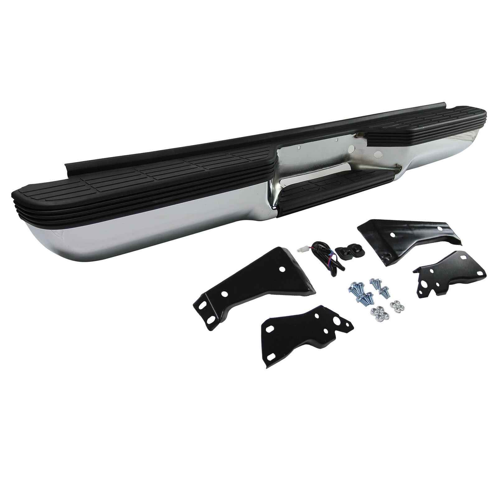 Chrome Rear Bumper Assembly For 1988-2000 Chevrolet C1500 C2500 K1500 ...