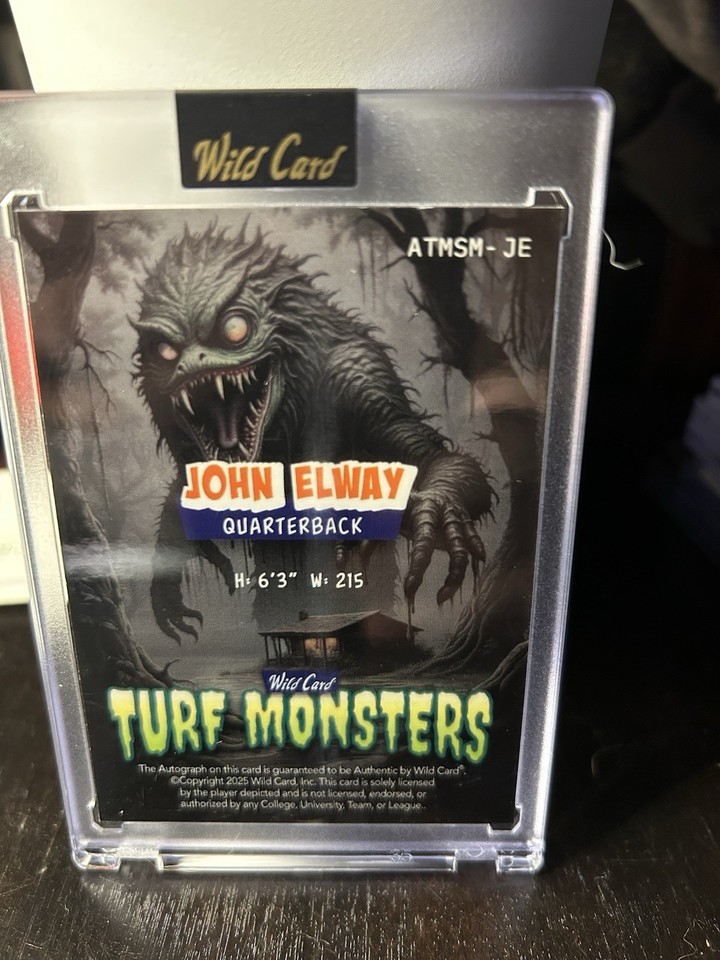 2025 Haunted Hits Turf Monsters 1/1 Sea Monster - John Elway Auto | eBay