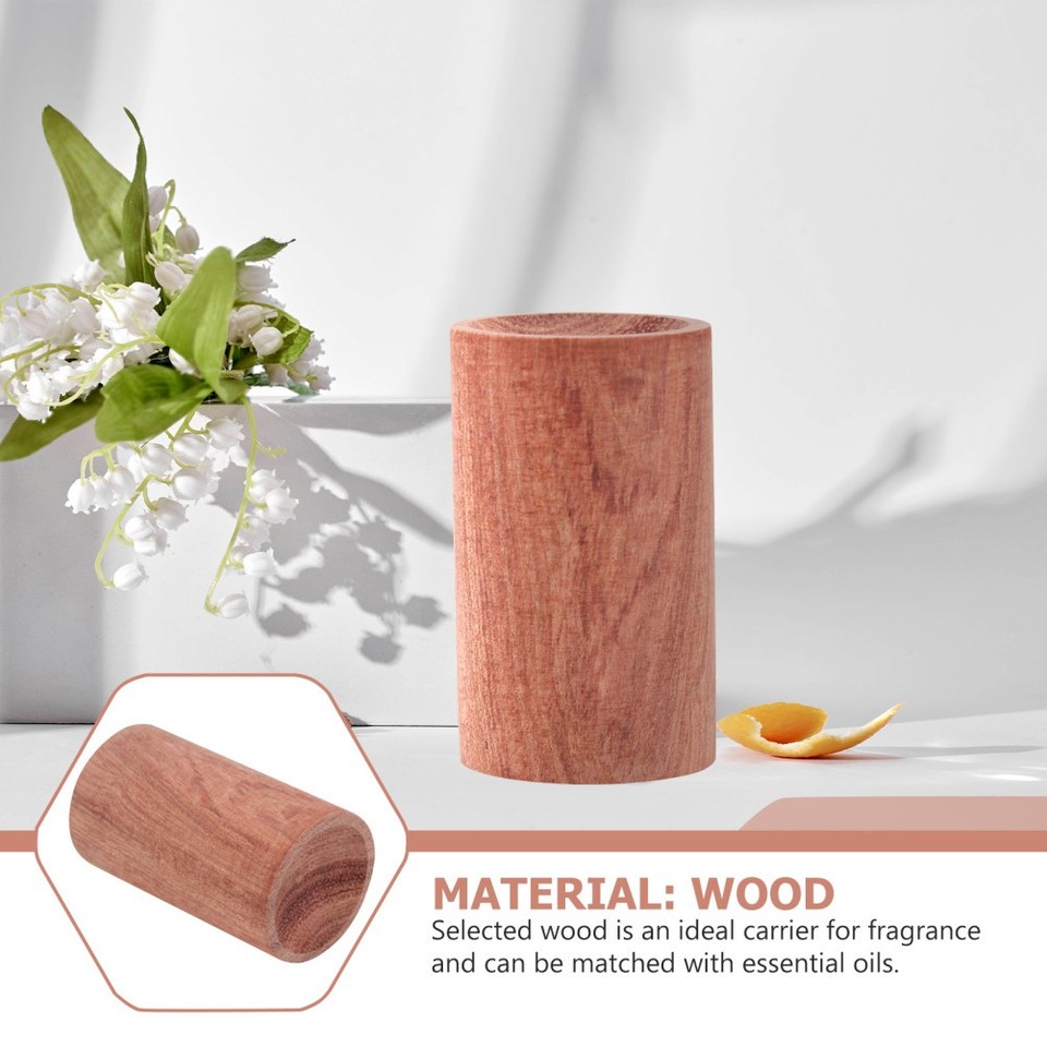 2 Pcs Wood Decoration Handicraft Ornaments Natural Aromatherapy ...