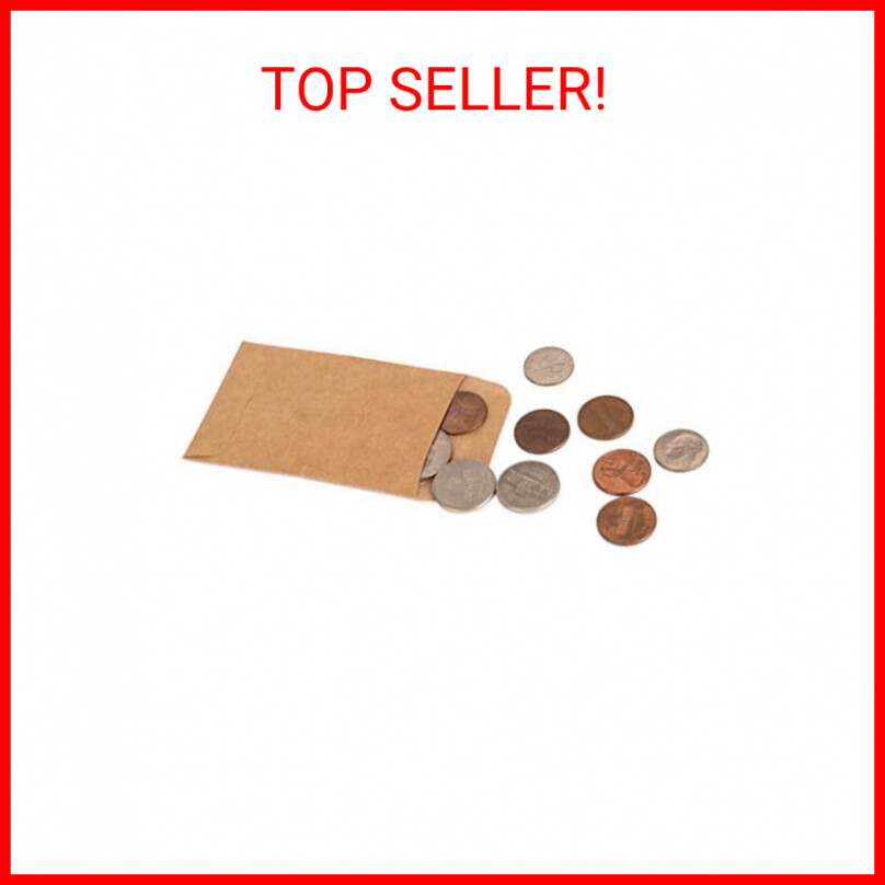 Coin And Small Parts Envelopes 500 Pack 2.25"x 3.5" With Gummed Flap ...