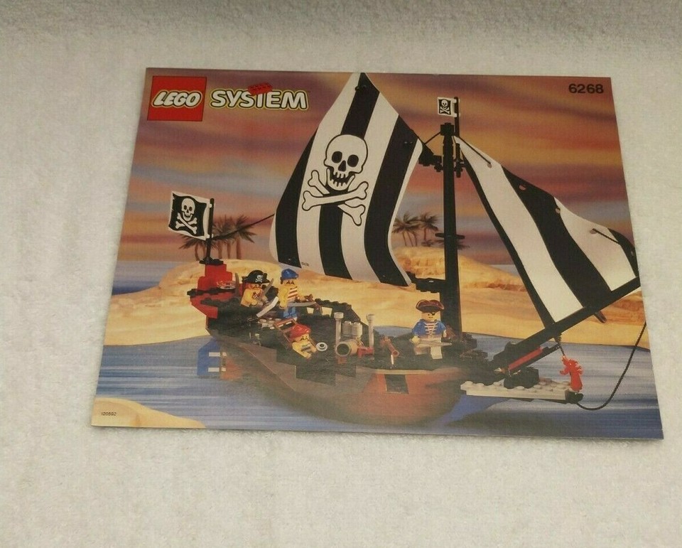 Lego Vintage Pirates Set Number 6268, Renegade Runner, Produced in 1993 ...