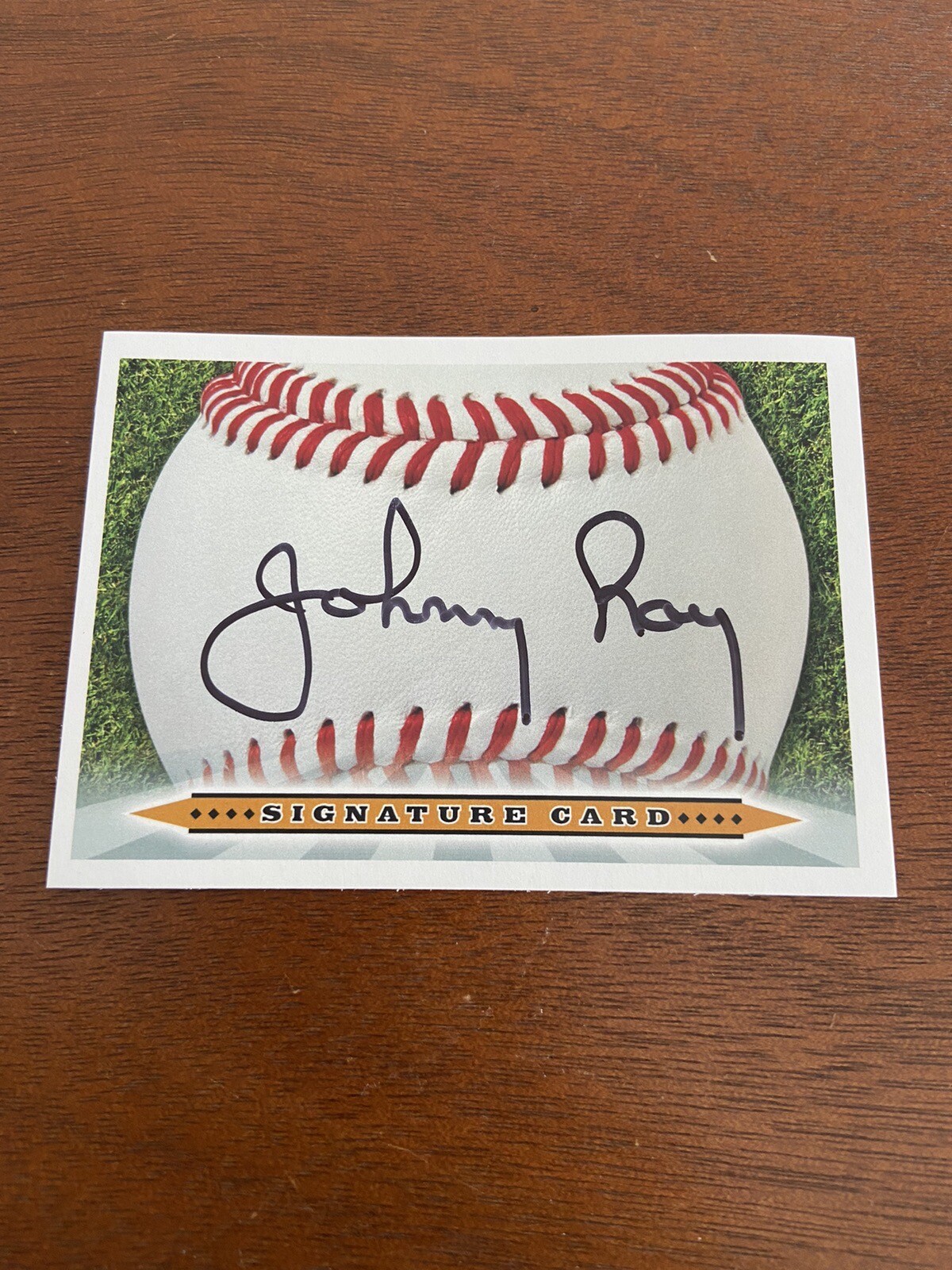 Johnny Ray Autographed Baseball Signature Card Pirates | eBay