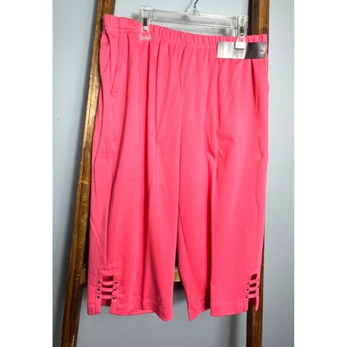 LINKS Capris with uniquecalf detail - Coral Island - New! Womens Large ...
