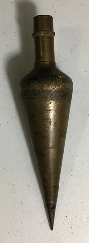 Vintage 18 oz Brass Plumb Bob - Removable Tip and Top (1000947) | eBay