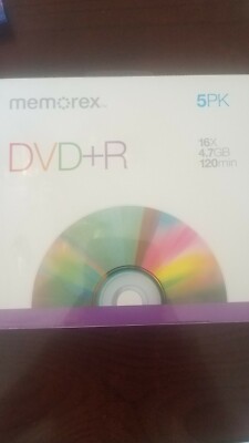 Memorex 5PK Slim Case 16X 4.7GB /GO DVD-R Recordable Disks | eBay