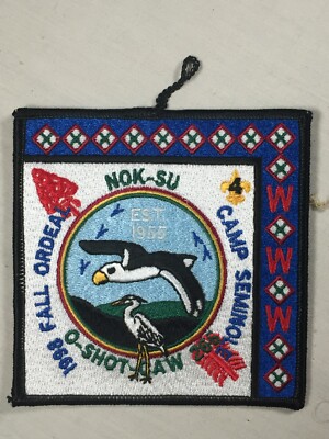 O Show Caw OA Lodge 265 1998 Fall Ordeal Event Boy Scout Patch | eBay