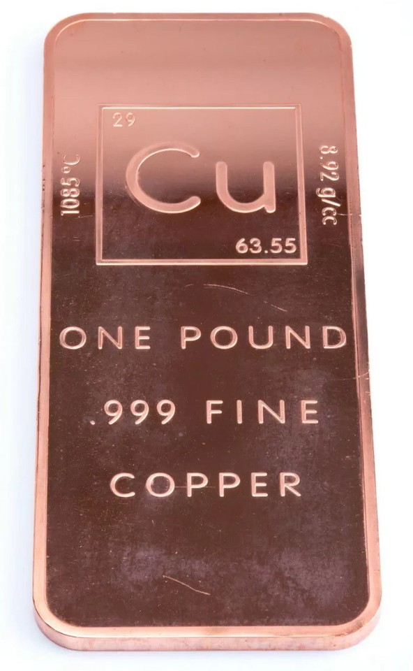 1 (One) Pound .999 Copper Bullion Bar By Unique Metals | eBay
