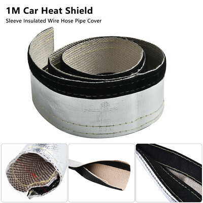 1M Fuel Line Heat Shield Thermal Sleeve Insulation Wire Hose-Cover ...