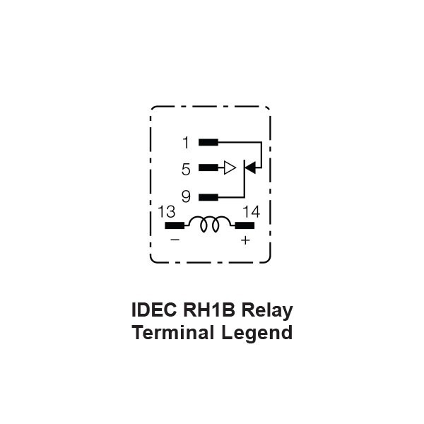 IDEC RH1B-U-DC24V General Purpose Relay, 10A Contacts, SPDT, 1 Box of ...