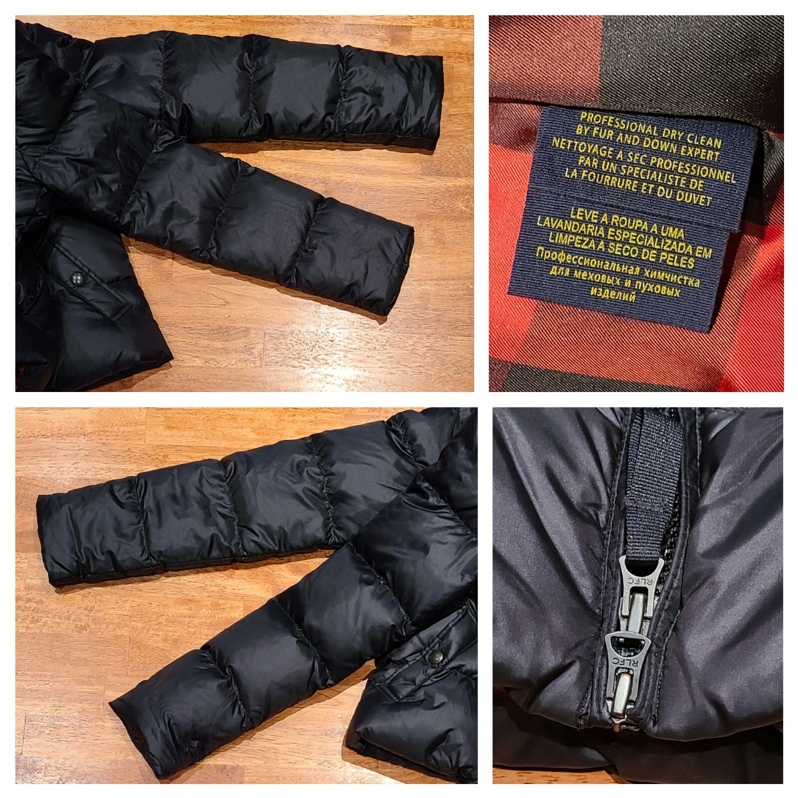 Ralph Lauren Rugby RLFC Puffer Down Insulated Jacket Black, Women's Sz ...