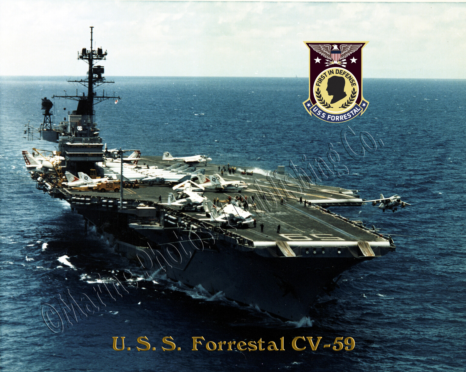 USS FORRESTAL CV 59 Photo Print Personalized US Navy | eBay